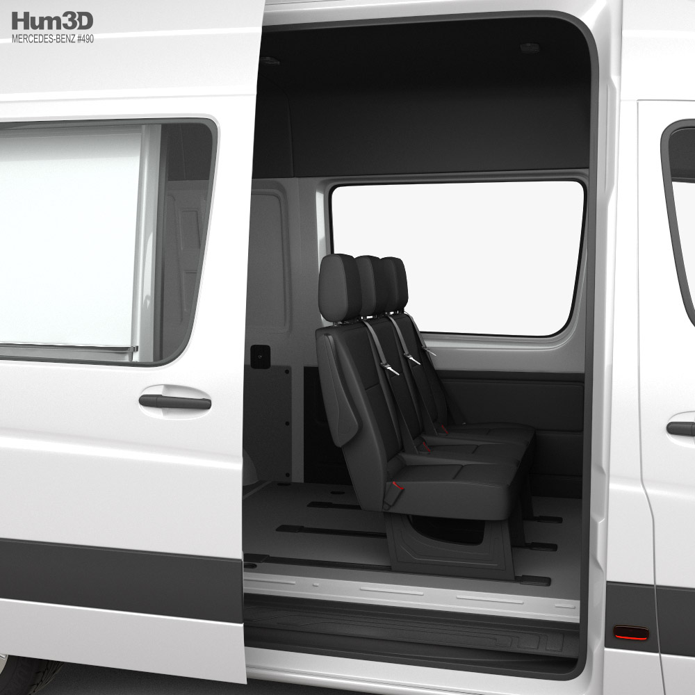 Mercedes-Benz Sprinter Crew Van L2H2 with HQ interior 2022 3D model ...