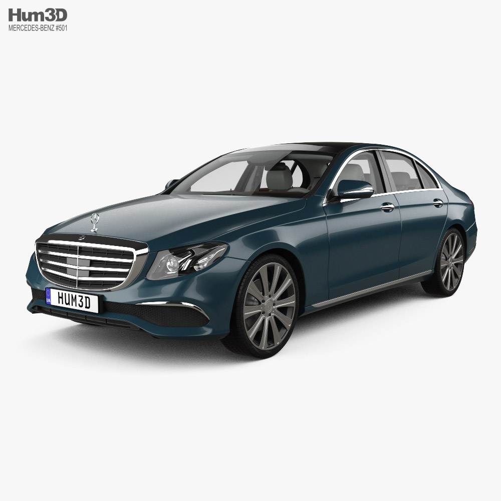 Mercedes-Benz E-class sedan Exclusive line with HQ interior 2019 3D ...
