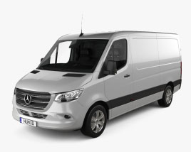 Mercedes-Benz Sprinter Panel Van L2H1 with HQ interior 2022 3D model ...