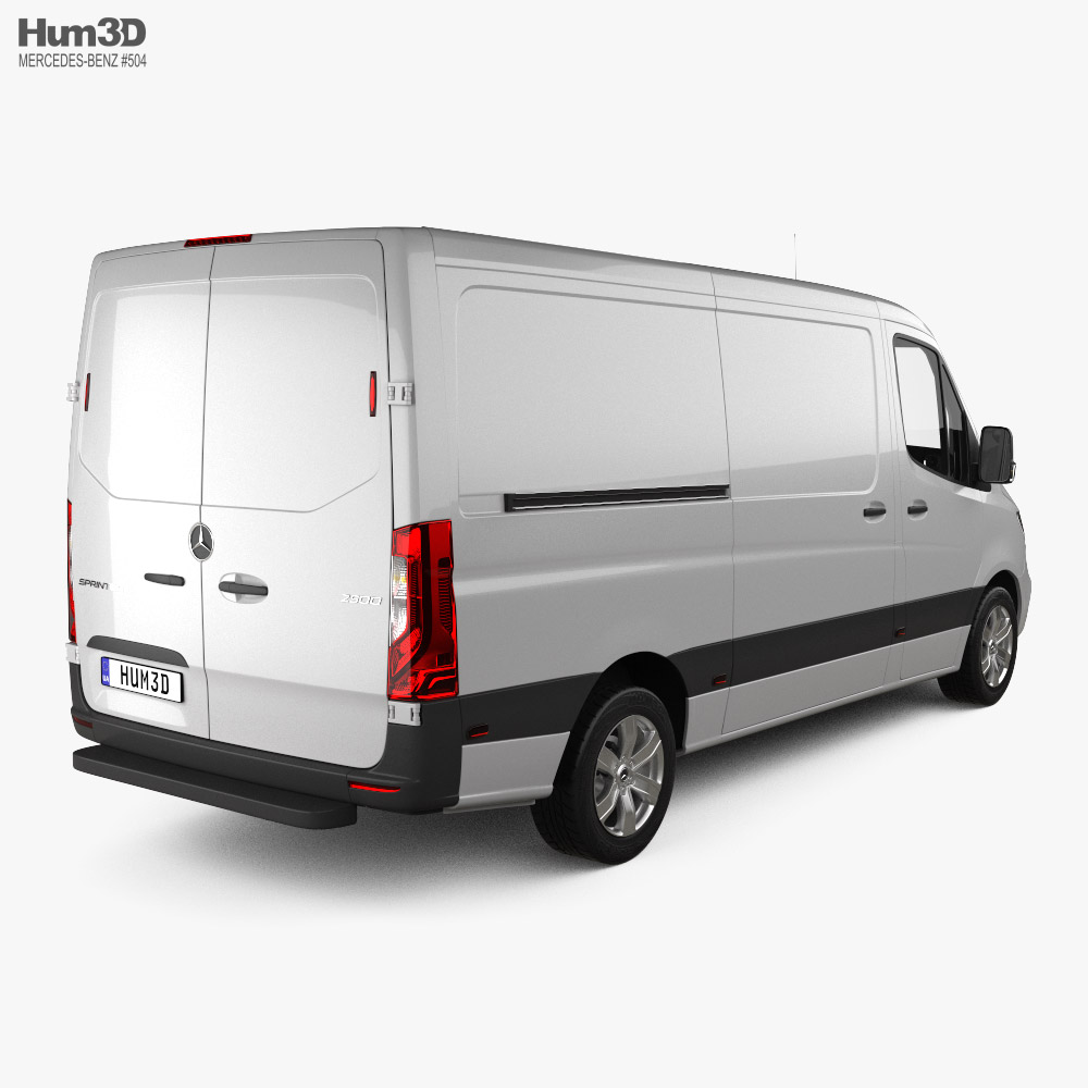 Mercedes-Benz Sprinter Panel Van L2H1 with HQ interior 2022 3D model ...