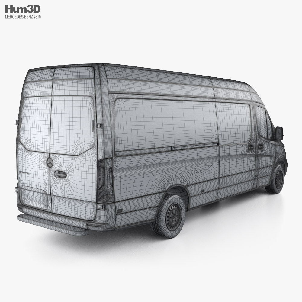 Mercedes-Benz Sprinter Panel Van L3H2 2022 3D model - Download Van on ...
