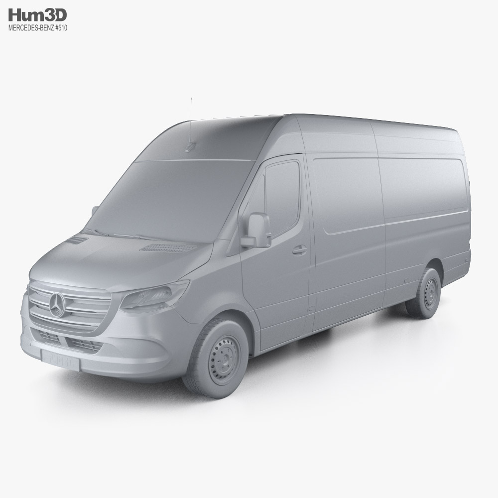 Mercedes-Benz Sprinter Panel Van L3H2 2022 3D model - Download Van on ...