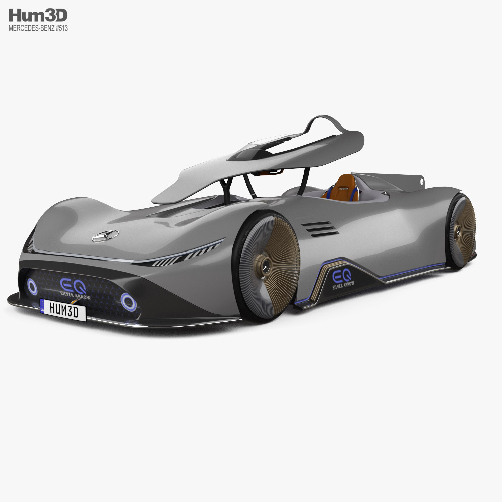 Mercedes-Benz Vision EQ Silver Arrow with HQ interior 2021 3D model ...
