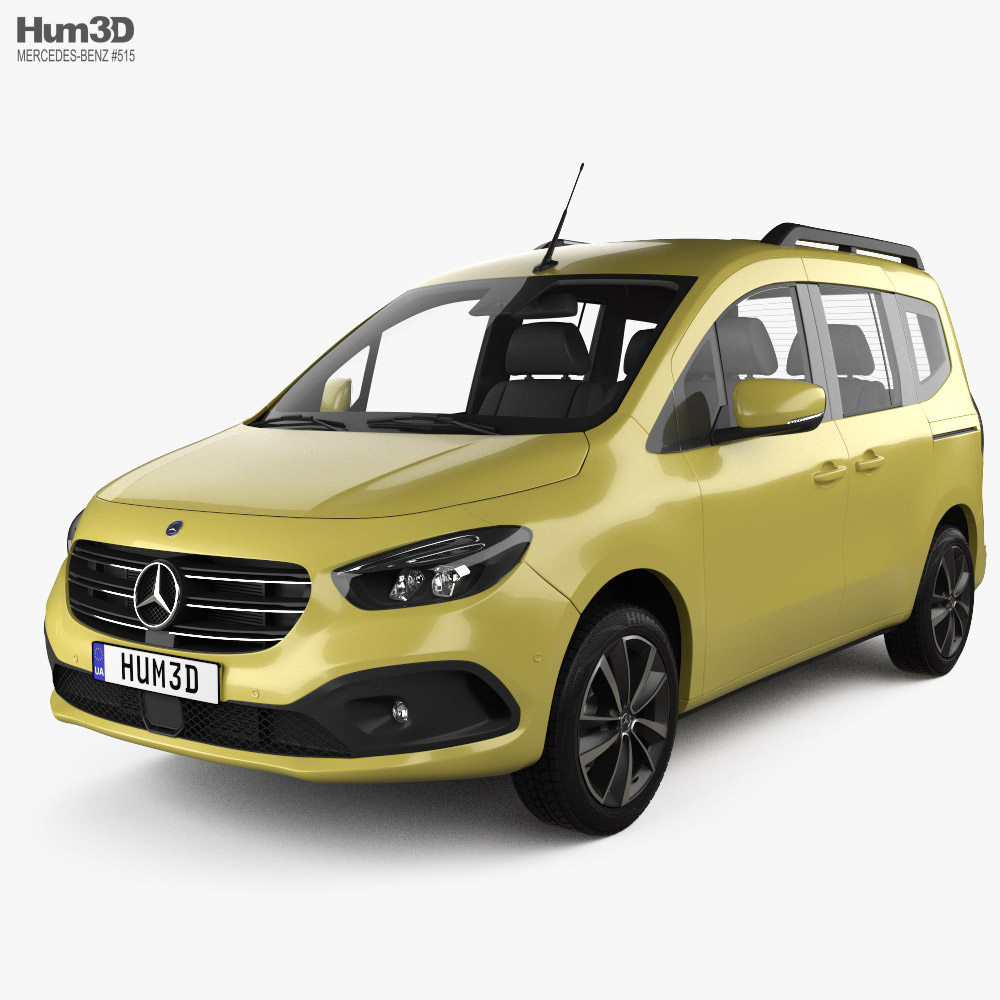 Mercedes-Benz T-class 2025 3D model - Download Van on 3DModels.org