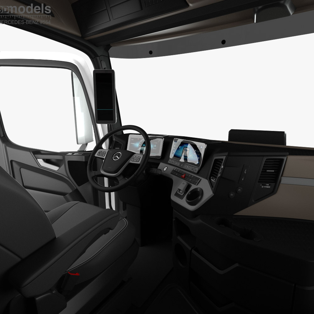 Mercedes-Benz Actros Camião Tractor 2 eixos com interior 2025 Modelo 3D ...