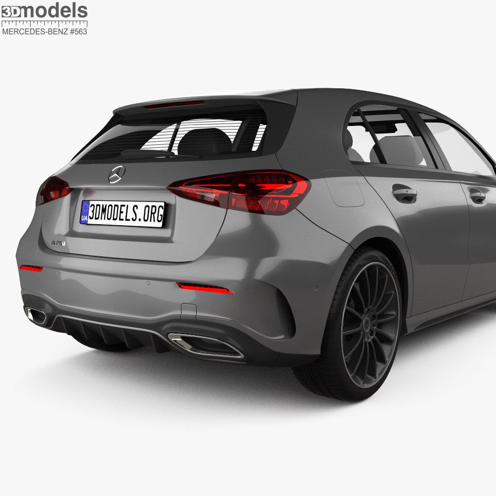 Mercedes-Benz A-class E AMG Line 2025 3D model - Download Hatchback on ...
