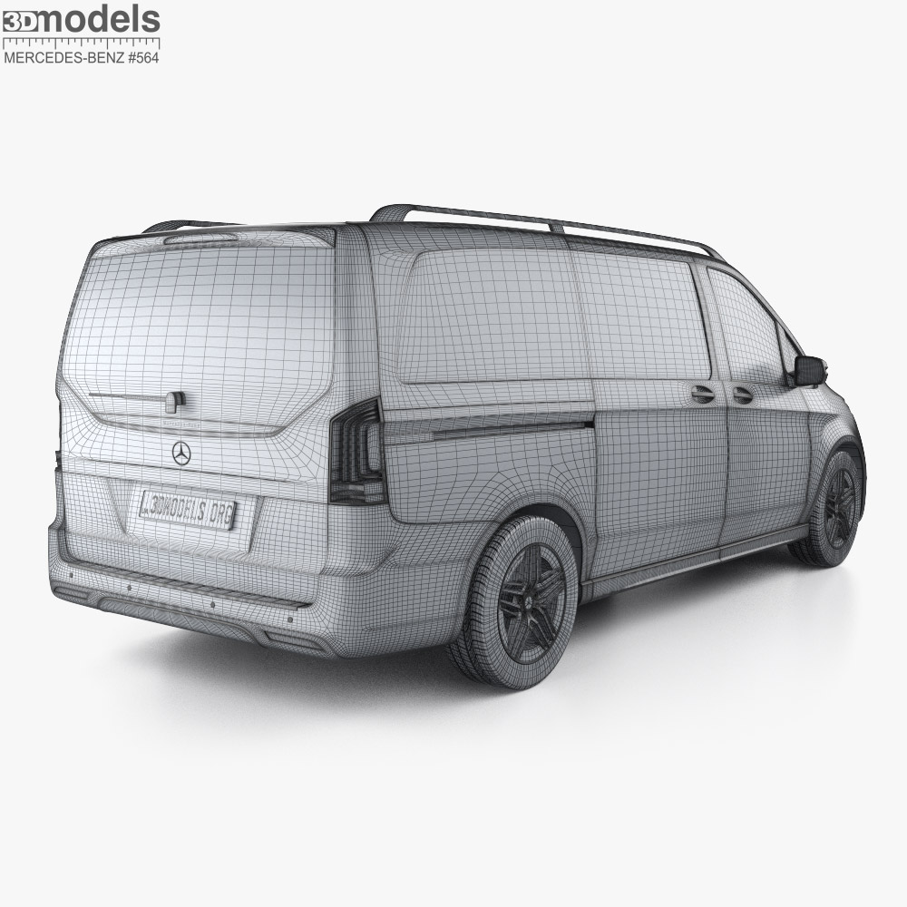 Mercedes-Benz V-class AMG Line 2025 3D model - Download Van on 3DModels.org