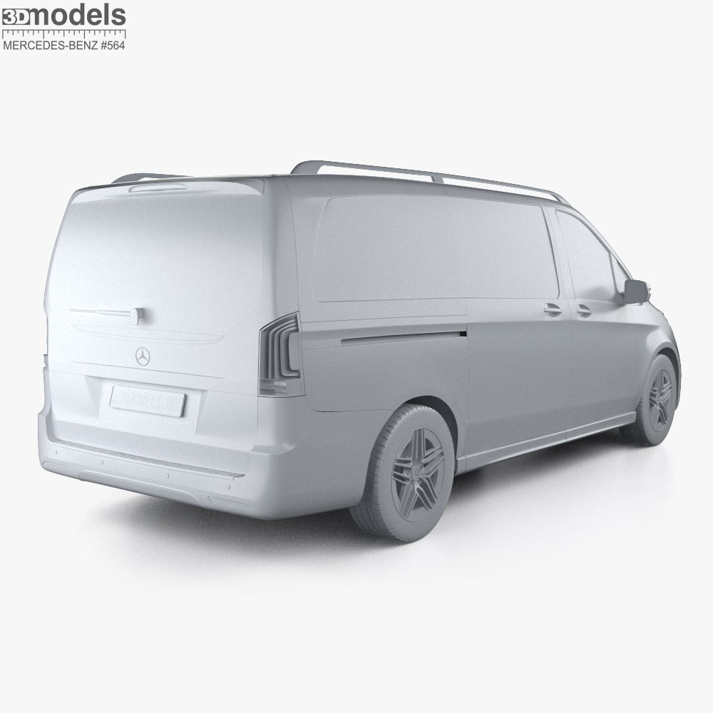 Mercedes-Benz V-class AMG Line 2025 3D model - Download Van on 3DModels.org