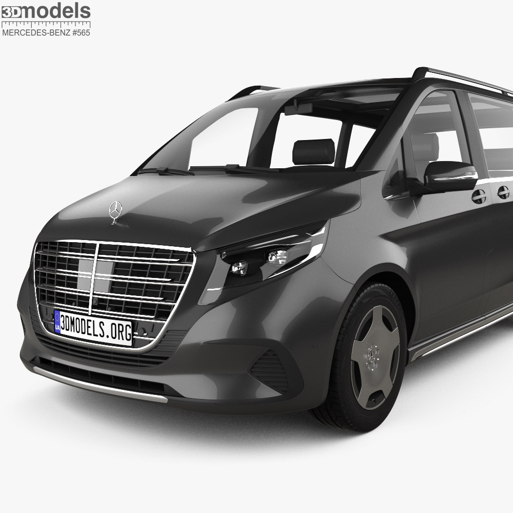 梅赛德斯-奔驰 V级 Exclusive Line 2025 3D模型 - 下载 Van 开启 3DModels.org
