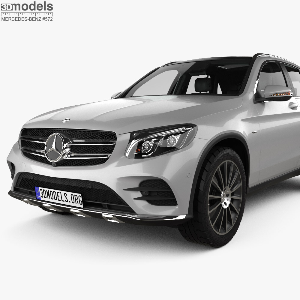 Mercedes-Benz GLC-class AMG Line with HQ interior and engine 2018 3D ...