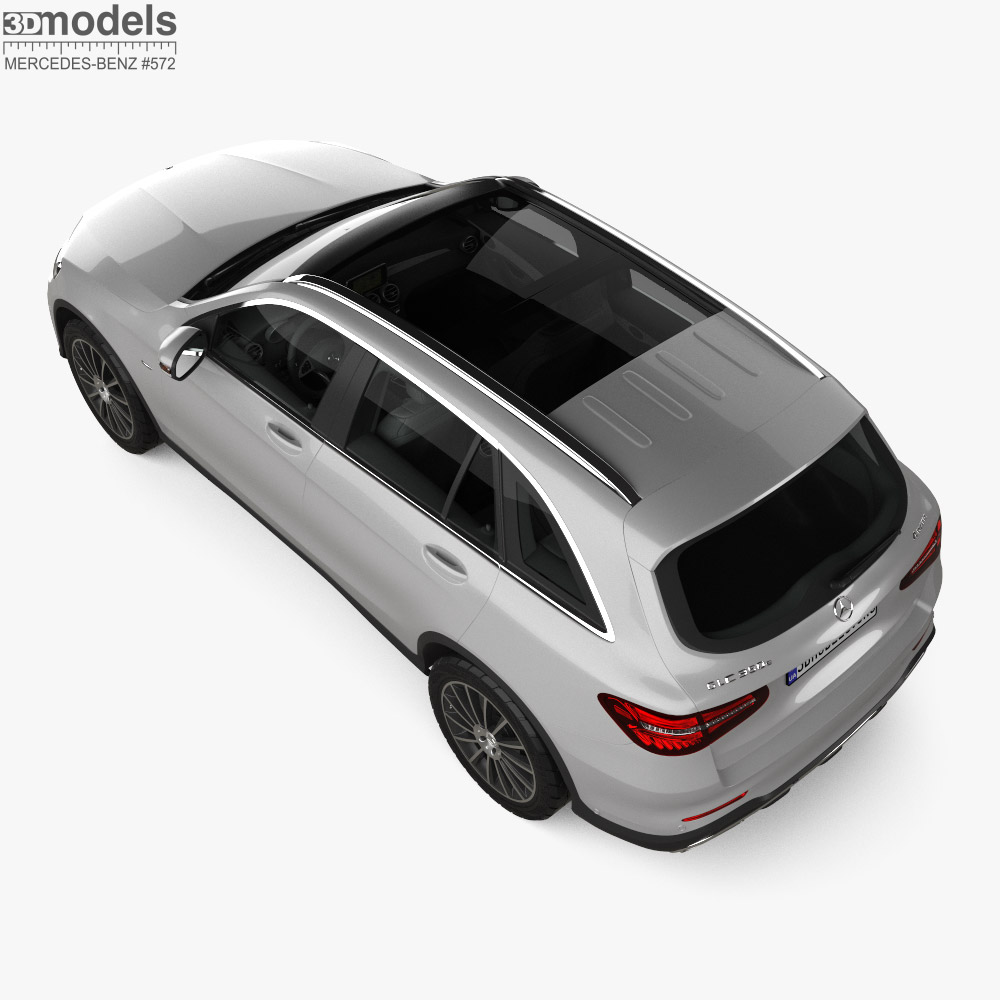 Mercedes-Benz GLC-class AMG Line with HQ interior and engine 2018 3D ...