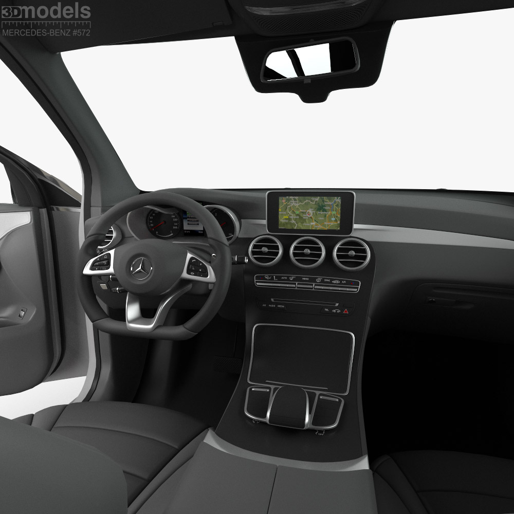 Mercedes-Benz GLC-class AMG Line with HQ interior and engine 2018 3D ...
