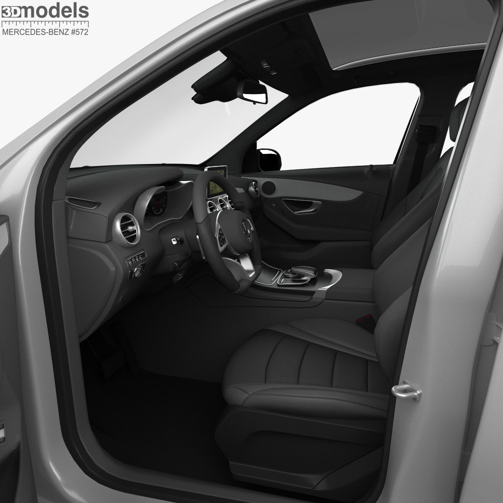 Mercedes-Benz GLC-class AMG Line with HQ interior and engine 2018 3D ...