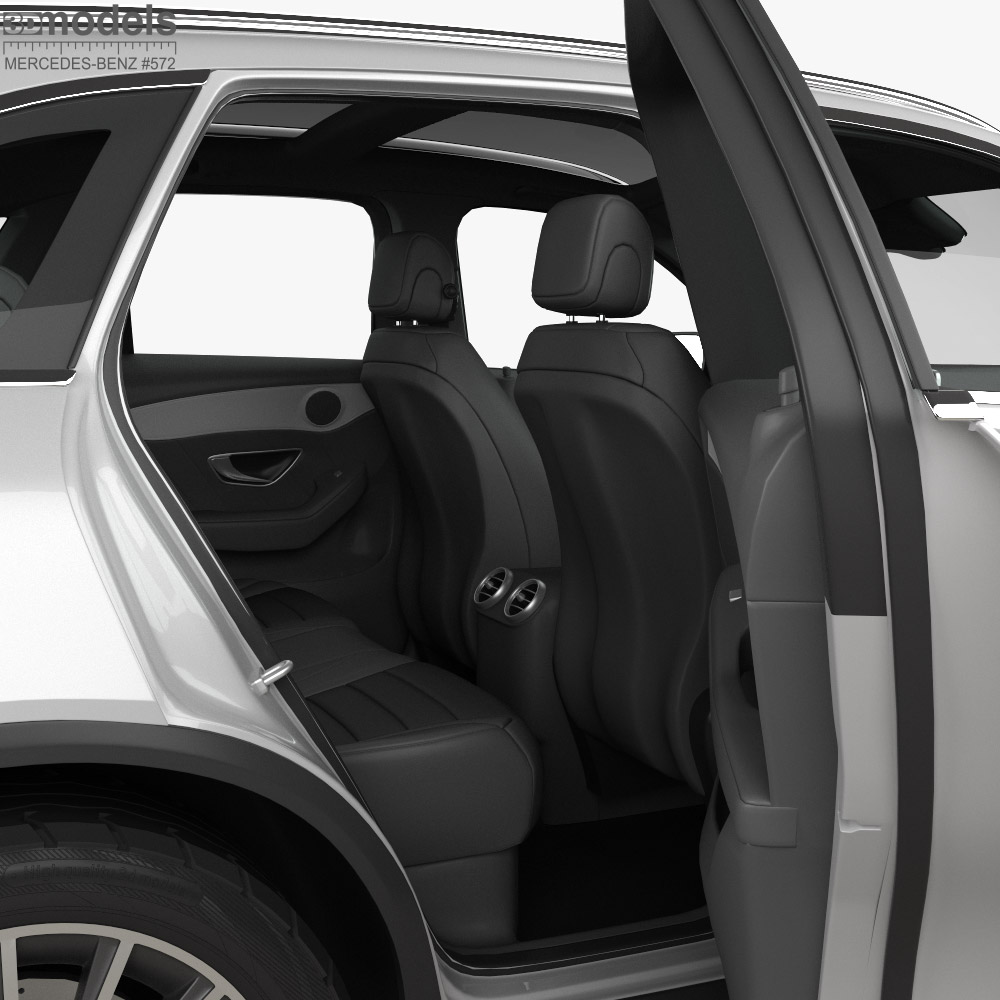Mercedes-Benz GLC-class AMG Line with HQ interior and engine 2018 3D ...