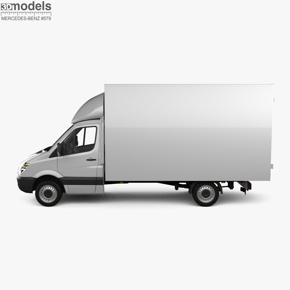 Mercedes-Benz Sprinter Box Van 2015 3D model - Download Van on 3DModels.org