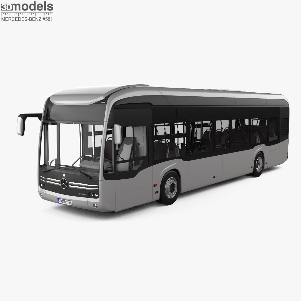 Mercedes-Benz eCitaro Bus with HQ interior 2021 3D model - Download Bus ...
