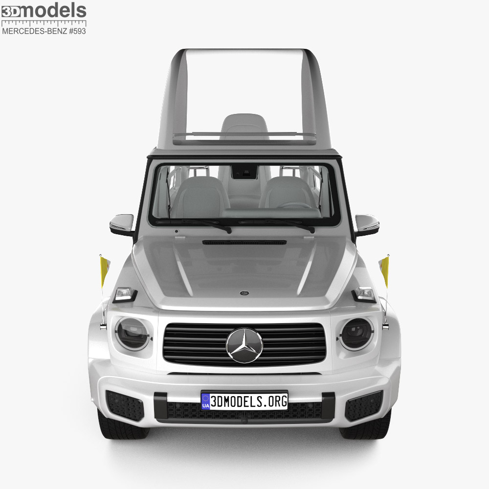 Mercedes-Benz G-class Παπικό Όχημα με HQ Εσωτερικό 2025 3D μοντέλο ...