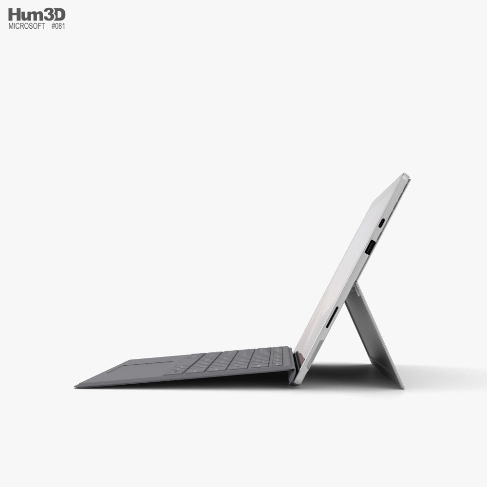 Microsoft Surface Pro 7 Platinum 3D model - Download Tablet on 3DModels.org