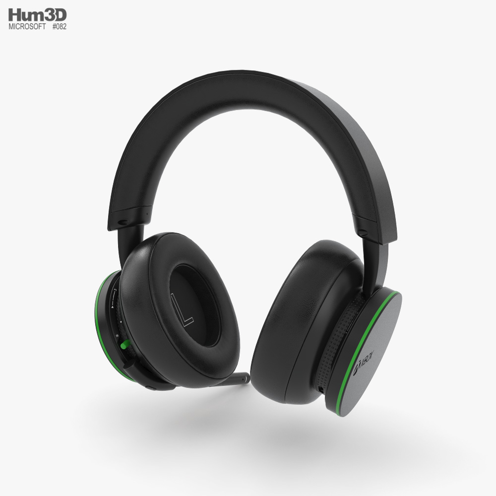 Microsoft Xbox Wireless Headset 3D model - Download Audio Devices on ...