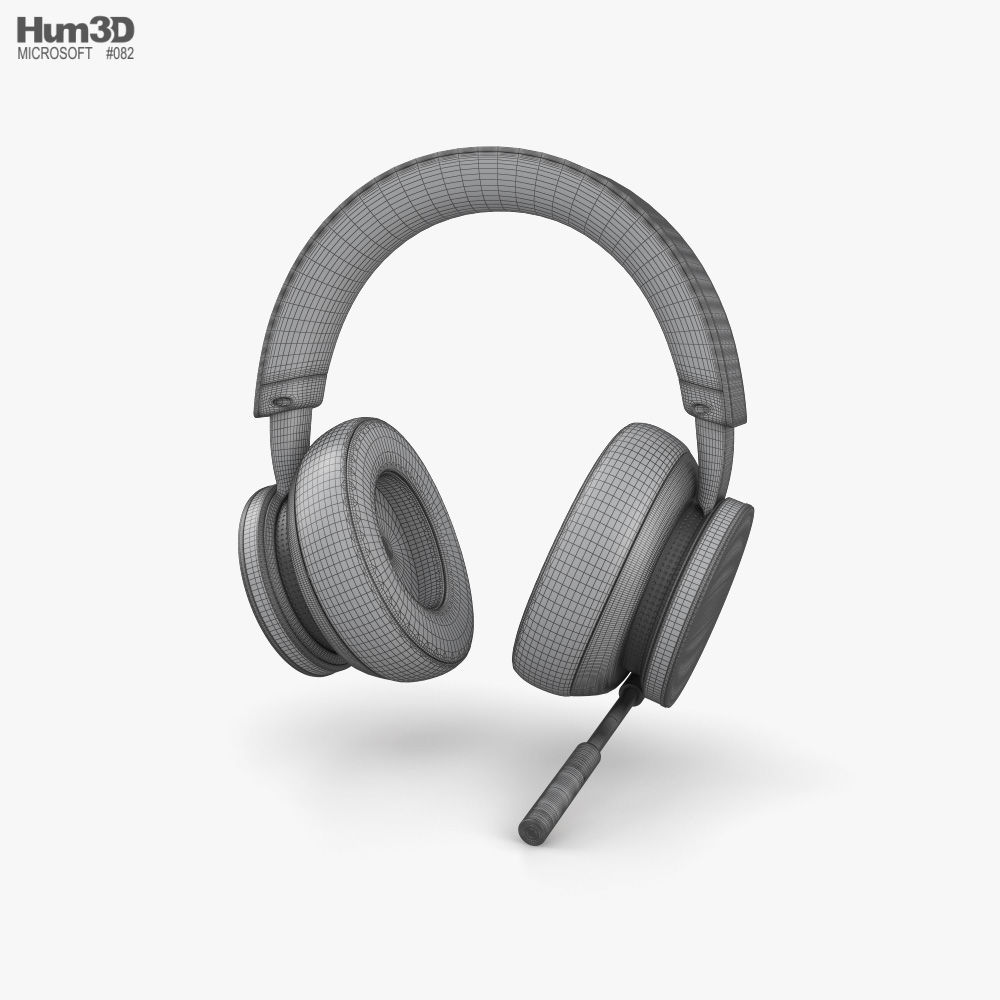 Microsoft Xbox Wireless Headset 3D model - Download Audio Devices on ...
