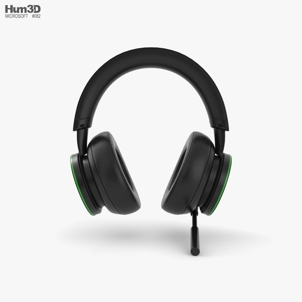 Microsoft Xbox Wireless Headset 3D model - Download Audio Devices on ...