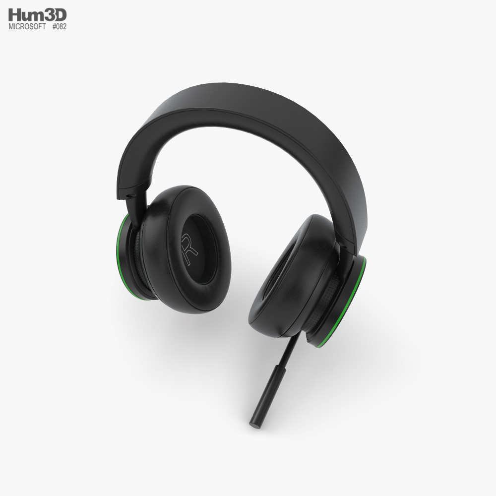 Microsoft Xbox Wireless Headset 3D model - Download Audio Devices on ...