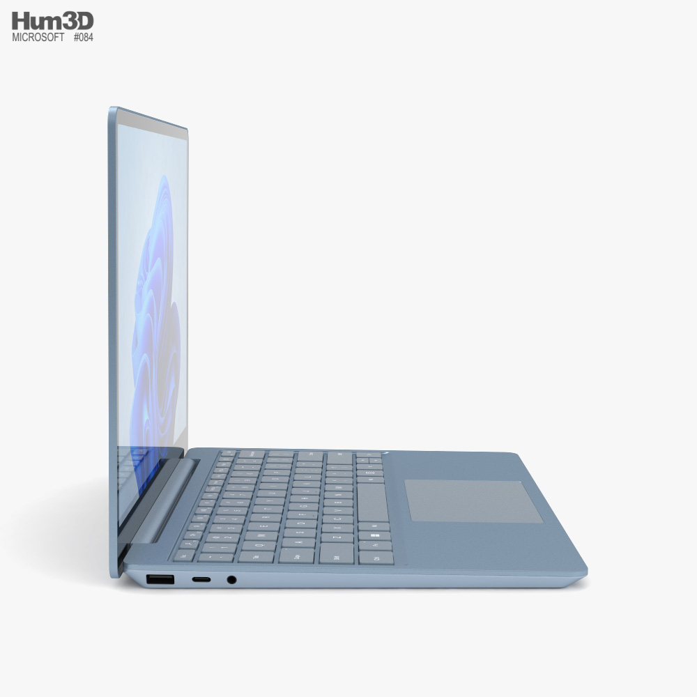 Microsoft Surface Laptop Go 3 Ice Blue 3D model - Download Laptop on ...