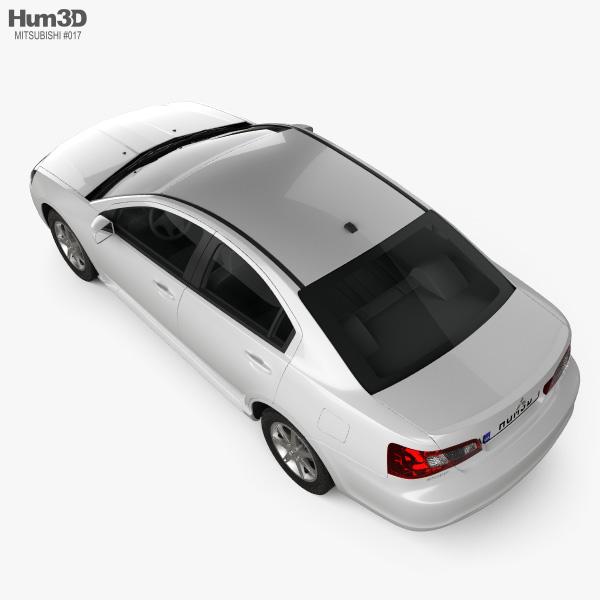 Mitsubishi Galant IX 2012 3D model - Download Sedan on 3DModels.org