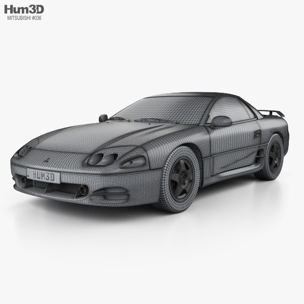 Mitsubishi 3000GT 1996 3D model - Download Sports car on 3DModels.org