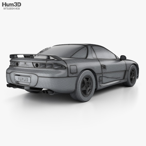 Mitsubishi 3000GT 1996 3D model - Download Sports car on 3DModels.org