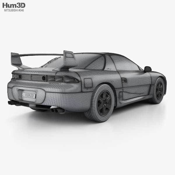 Mitsubishi 3000GT 2001 3D model - Download Sports car on 3DModels.org