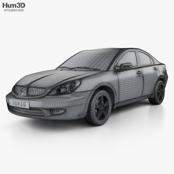 Mitsubishi Galant (CN) 2011 3D model - Download Sedan on 3DModels.org