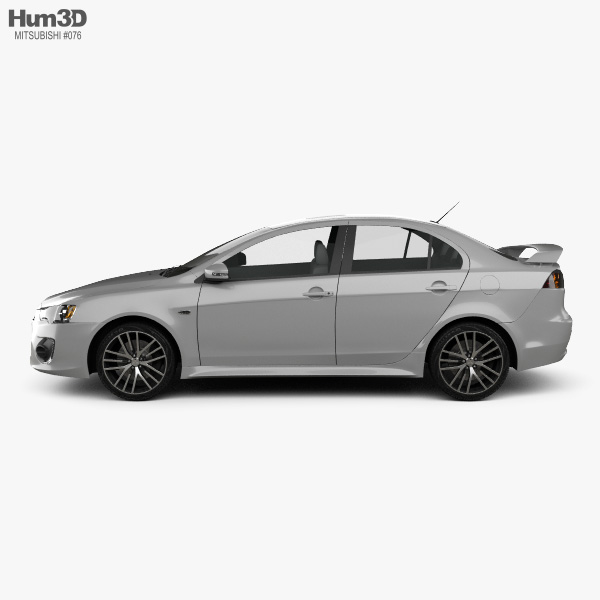 Mitsubishi Lancer GT 2019 3D model - Download Sedan on 3DModels.org
