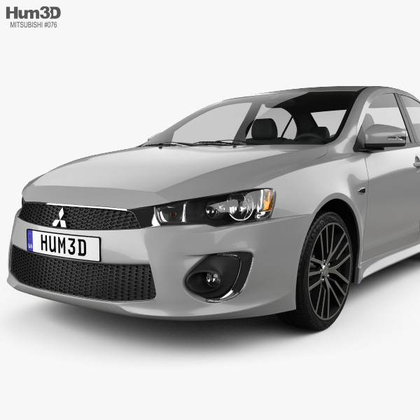 Mitsubishi Lancer GT 2019 3D model - Download Sedan on 3DModels.org