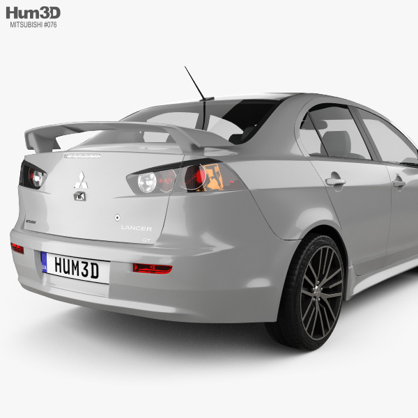 Mitsubishi Lancer GT 2019 3D model - Download Sedan on 3DModels.org