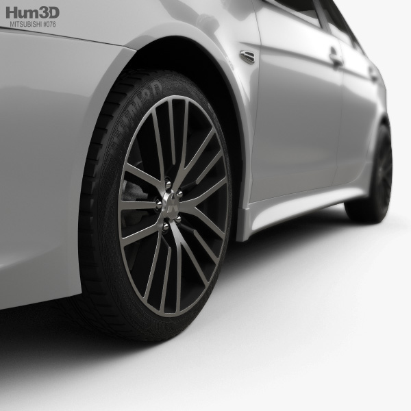 Mitsubishi Lancer GT 2019 3D model - Download Sedan on 3DModels.org