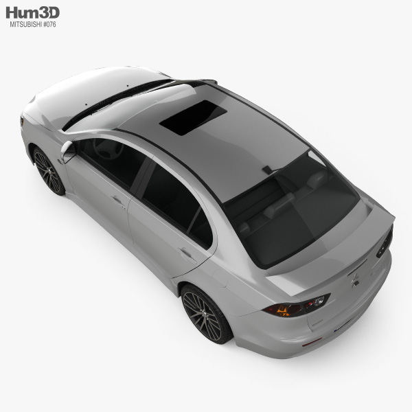 Mitsubishi Lancer GT 2019 3D model - Download Sedan on 3DModels.org