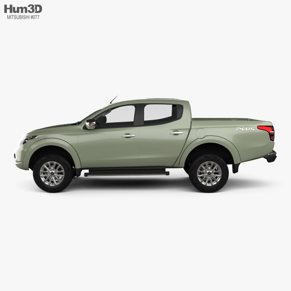 Mitsubishi Triton Double Cab with HQ interior 2018 3D model - Download ...