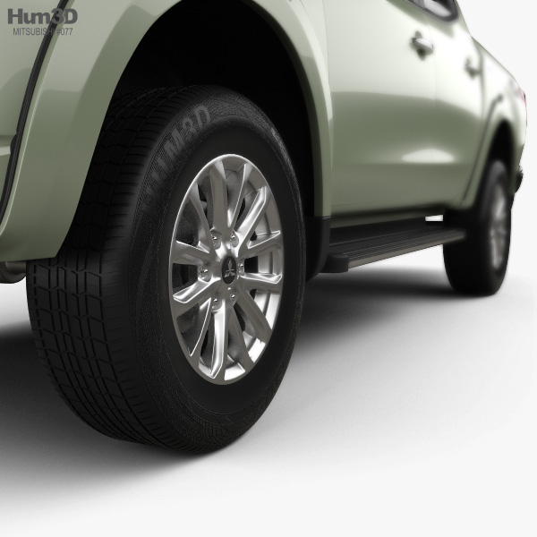 Mitsubishi Triton Double Cab with HQ interior 2018 3D model - Download ...