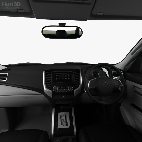 Mitsubishi Triton Double Cab with HQ interior 2018 3D model - Download ...