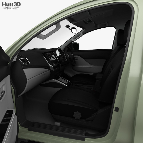 Mitsubishi Triton Double Cab with HQ interior 2018 3D model - Download ...