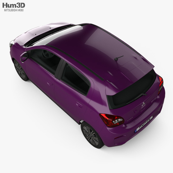 Mitsubishi Mirage GT 2020 3D model - Download Hatchback on 3DModels.org