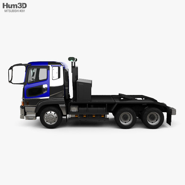 Mitsubishi Fuso Super Great (FP) 牵引车 2007 3D模型 - 下载 货车 开启 3DModels.org