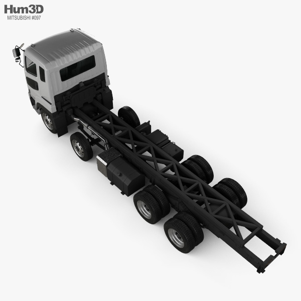 Mitsubishi Fuso Heavy Chassis Truck 2020 3D model - Download Truck on ...