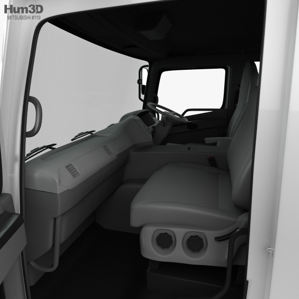Mitsubishi Fuso Heavy Chassis Truck with HQ interior 2020 3D model ...