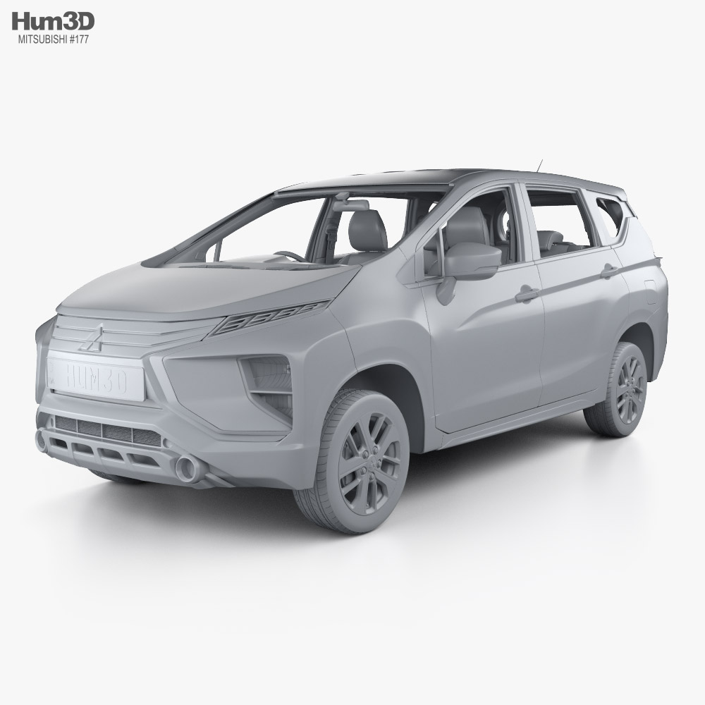 Mitsubishi Xpander with HQ interior 2019 3D model - Download Wagon car ...