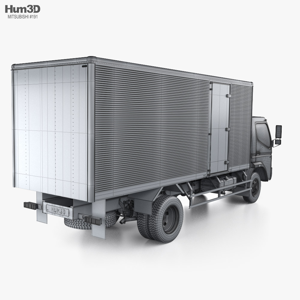 Mitsubishi Fuso FI Box Truck 2025 3D model - Download Truck on 3DModels.org