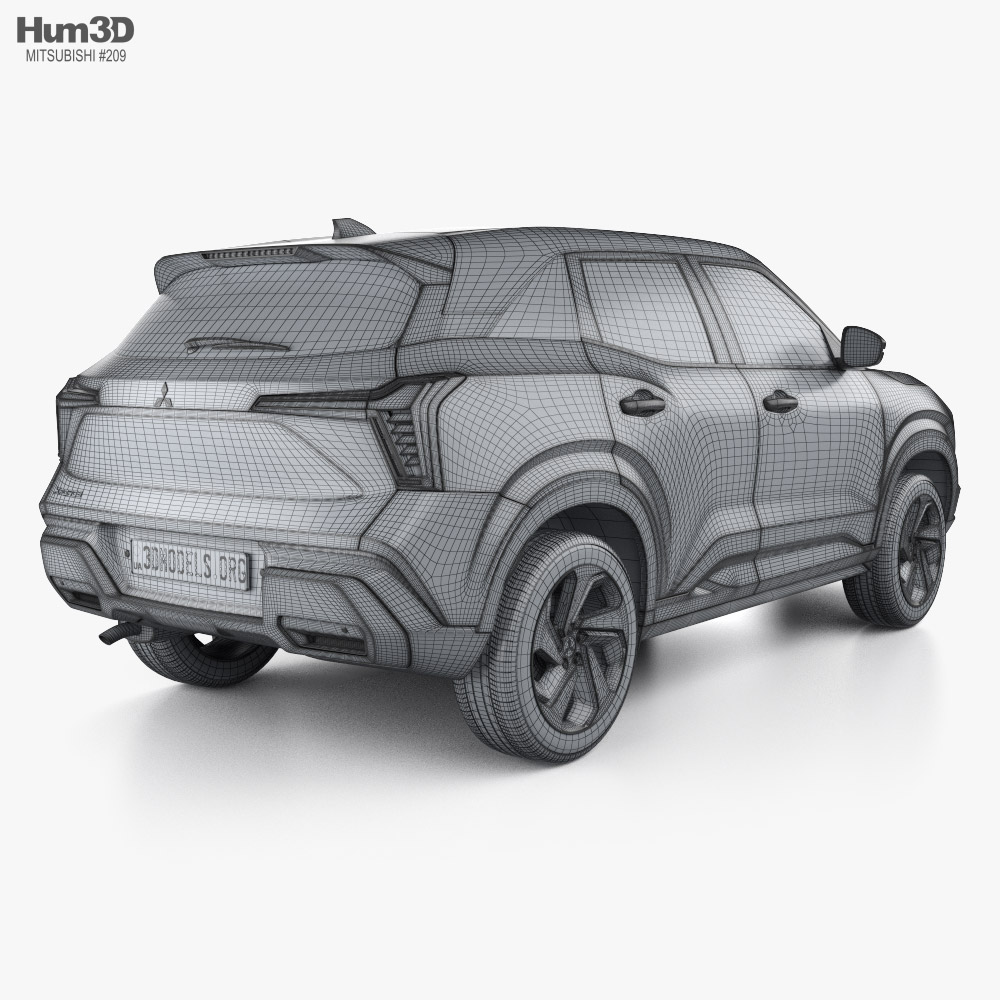 Mitsubishi Xforce 2025 3D model - Download Crossover SUV on 3DModels.org