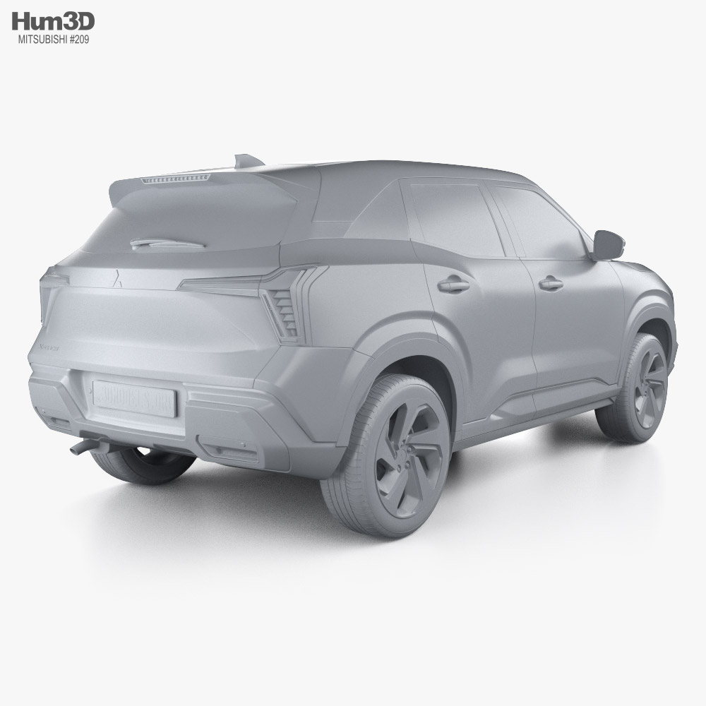 Mitsubishi Xforce 2025 3D model - Download Crossover SUV on 3DModels.org