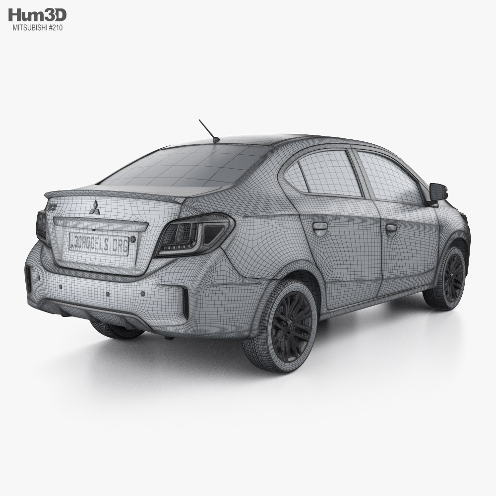 Mitsubishi Mirage G4 2024 3D model - Download Hatchback on 3DModels.org